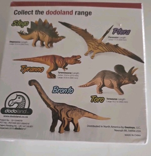 Dodoland Bronto Brontosaurus 3D Model Eco Friendly Models SEALED | eBay