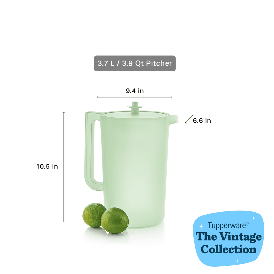 Tupperware Heritage 1 Gallon Plastic Pitcher with Lid, Mint Green | eBay