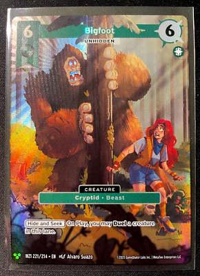 2025 Metazoo Bigfoot 221/214 Unhidden 3 Star Alternate Art Holo Rare ...