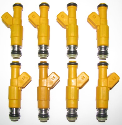 Set of 8 BRAND NEW BOSCH OEM Injectors 1994-99 Ford, 4.6L & 5.0L, F4SE ...