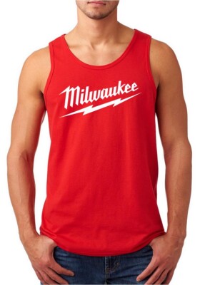 MILWAUKEE SINGLET ! Mens POWER TOOLS many colours! Tank top AUSSIE ...