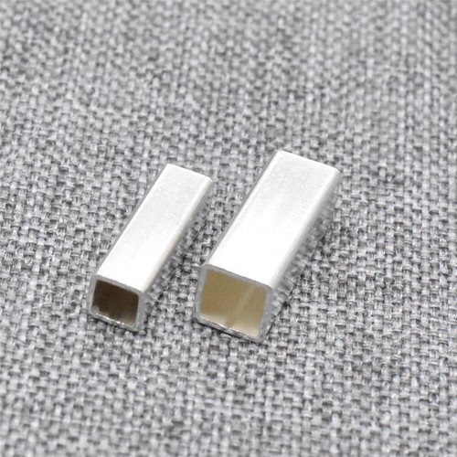 8pcs of 925 Sterling Silver Square Tube Bead for Necklace Bracelet ...