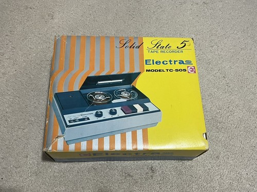 Solid State 5 Electra Model TC-505 Tape Recorder Vintage With Box | eBay