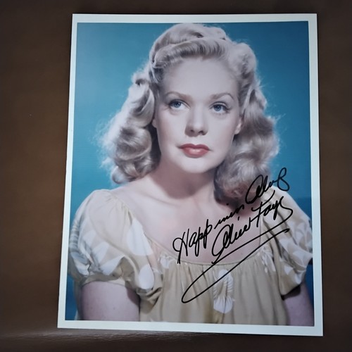 Alice Faye SIGNED Photo 30s Movie Actress Dancer Musicals Old Chicago ...