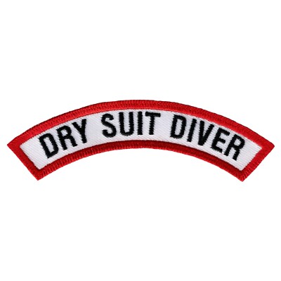 DRY SUIT DIVER CHEVRON - SCUBA DIVING iron-on DIVE PATCH embroidered ...