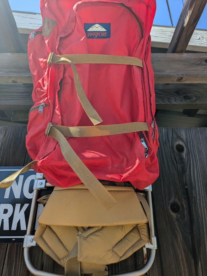 Jansport D3 external frame mountain hiking backpack made in USA tubular ...