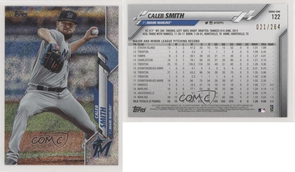 2020 Topps Retail Foilboard 21/264 Caleb Smith #122 0c4 | eBay UK