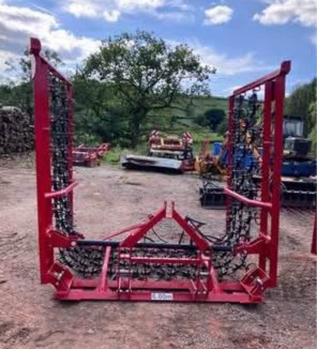 Chain Harrows, Heavy Duty Hydraulic Folding Tractor Mounted 3M 4M 5M 6M ...