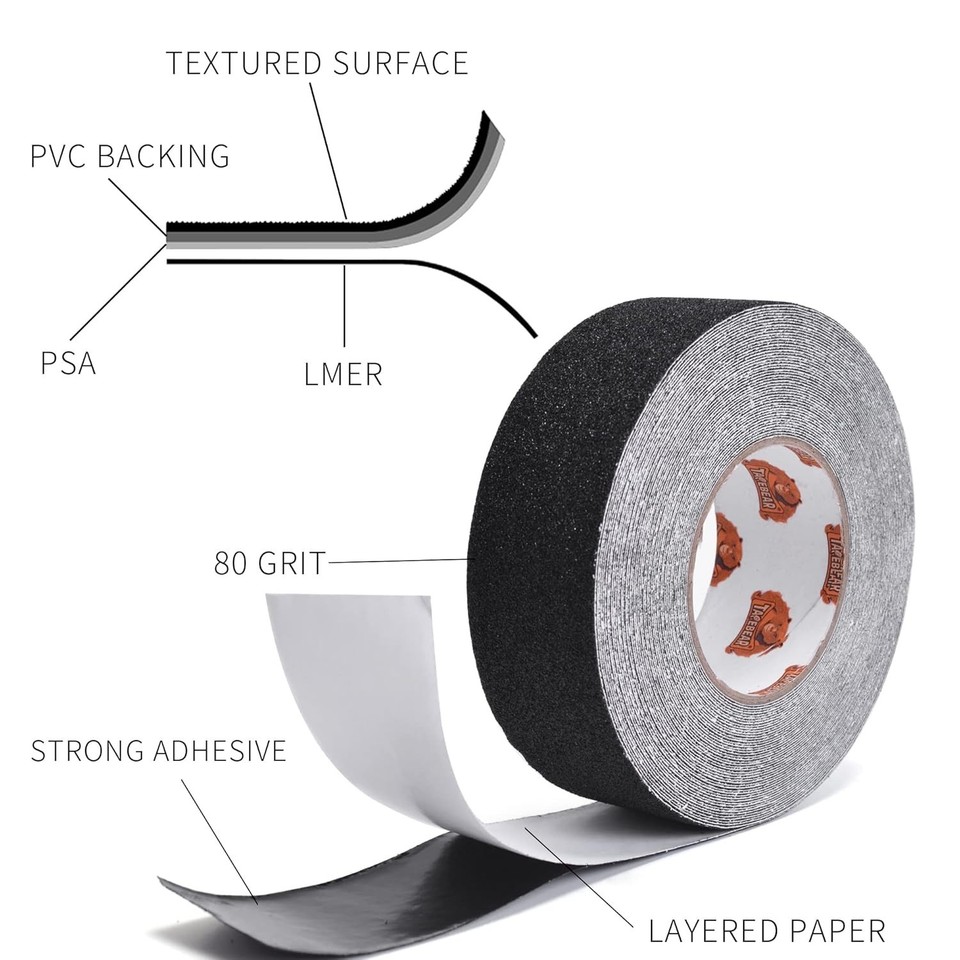 Grip Tape Anti Slip Traction Tape 2 Inch x 60Ft, Non Slip Tape ...