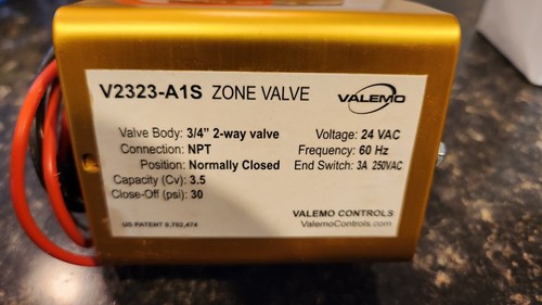 Valemo Motorized Zone Valves, 2-Way, 3/4", NPT, 24 VAC. | eBay
