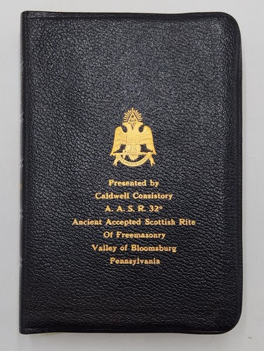 Mason Masonic Holman Holy Bible 1957 Scottish Rite Moroccan Leather | eBay