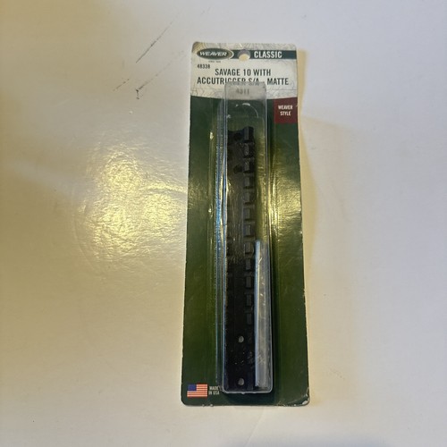 USA MADE Weaver Scope Mount Rail Fits Savage 10 Accutrigger Short ...