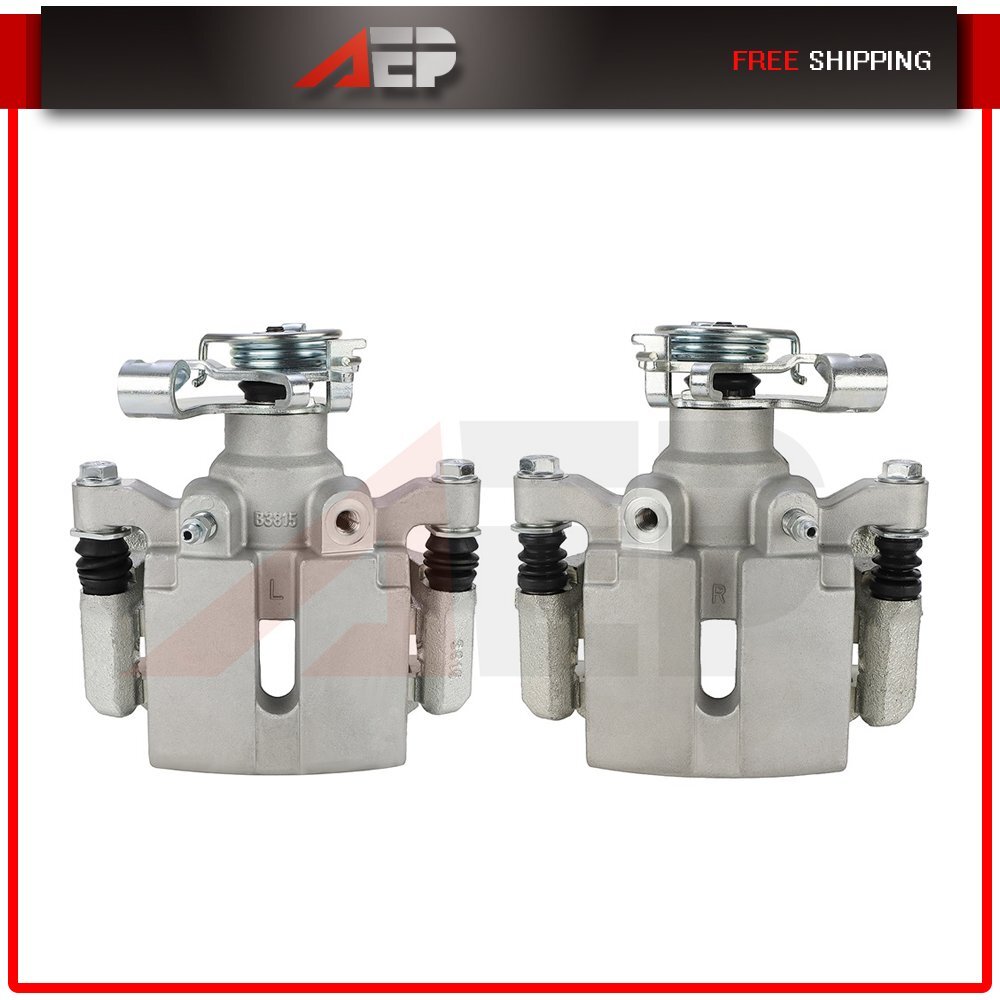 2 Rear Brake Calipers With Bracket For 04-12 Chevy Malibu 2005-2010 ...