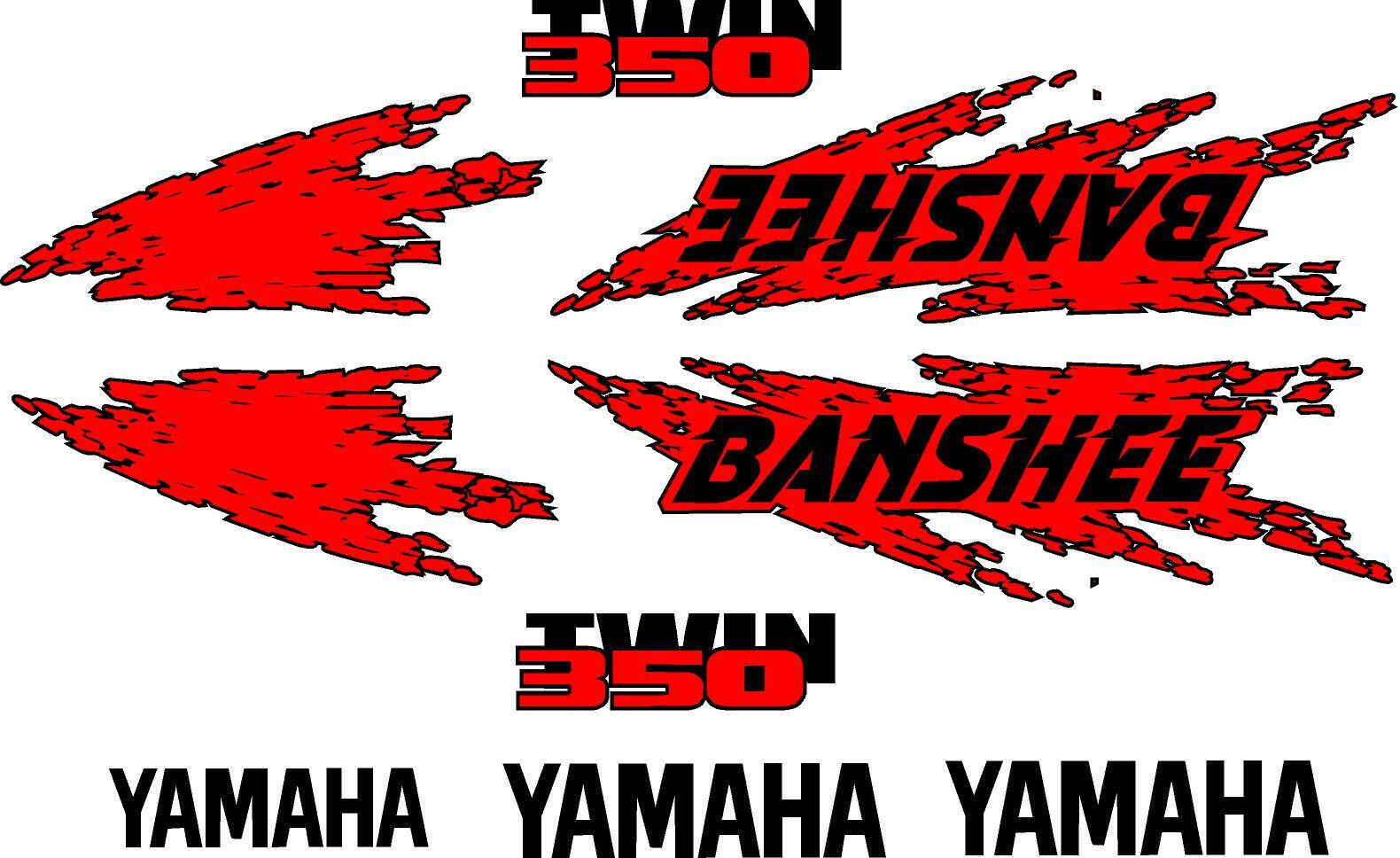 1994-97 Yamaha Banshee Reproduction Decal Graphics Kit Twin 350 Fender ...