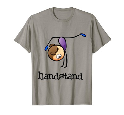Handstand Stickman Aerobics Pilates Gymnastic Yoga Workout T-Shirt | eBay