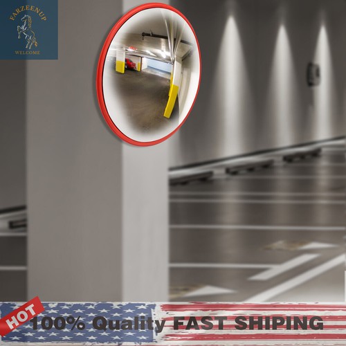 18" Wide Angle Security Curved Convex Road Mirror Traffic Corner Safety ...