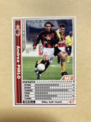 Andrea PIRLO Rookie Card RC #155 2001-2002 Panini WCCF AC Milan RARE | eBay