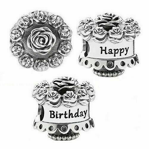 PANDORA 791289 925 Sterling Silver Happy Birthday Bead for sale online ...
