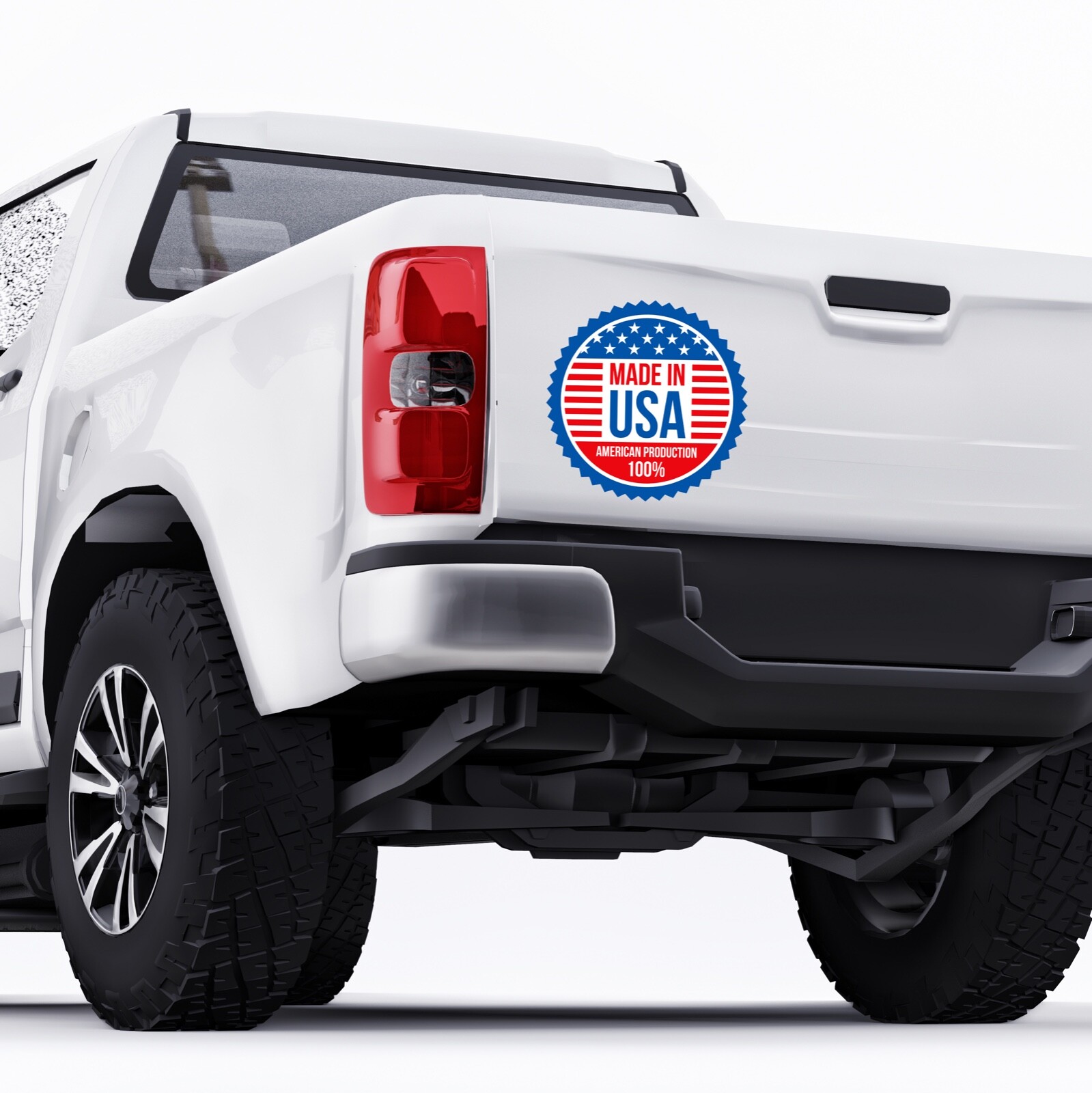 100% American Production Decal Sticker Made In The USA Patriotic ...