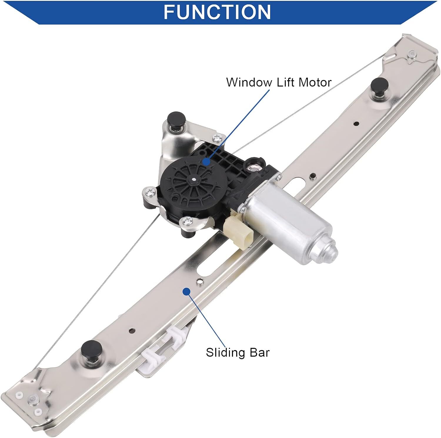 Rear Right Side Power Window Regulator w / Motor fits for BMW 325i 328i ...