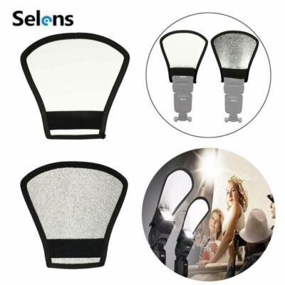 Meking Silver/white Universal Flash Speedlite Reflector Bounce Card ...