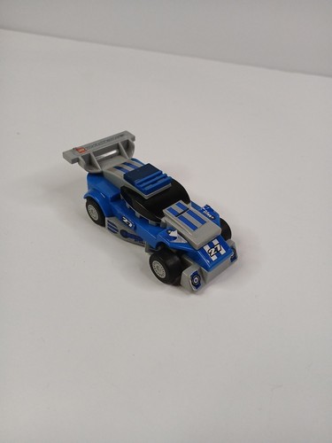 Lego Car 3.5" Blue Grey Race Car Spoiler | eBay