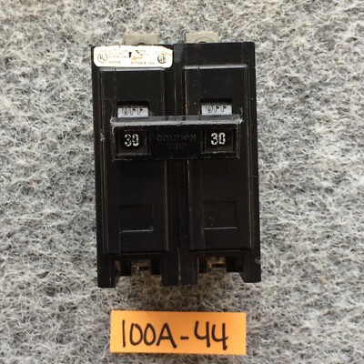 CUTLER HAMMER CIRCUIT BREAKER BOLT ON 30 AMP 2P BAB2030 BA230 QUICKLAG ...