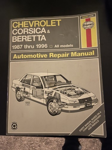 Haynes Chevrolet Corsica & Beretta Automotive Repair Manuel 1987-1996 ...