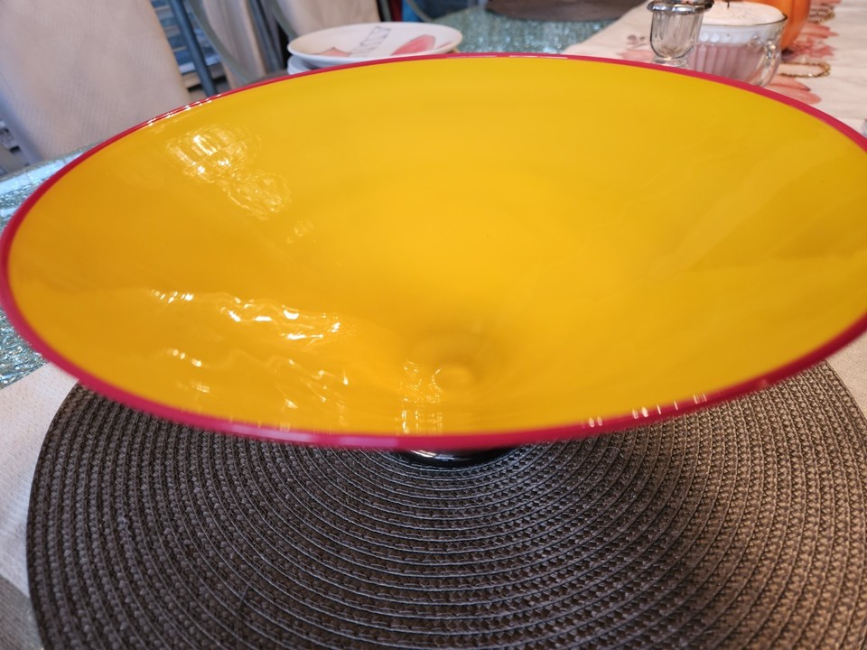 Beautiful Sam Stang Art Glass Bowl | eBay