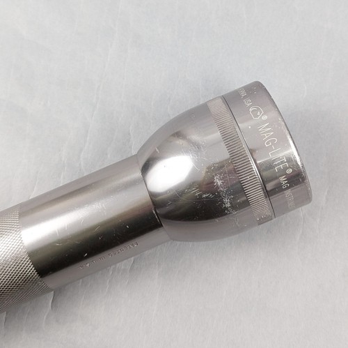 Maglite Mag Lite 3D Silver Flashlight Light Works Well | eBay