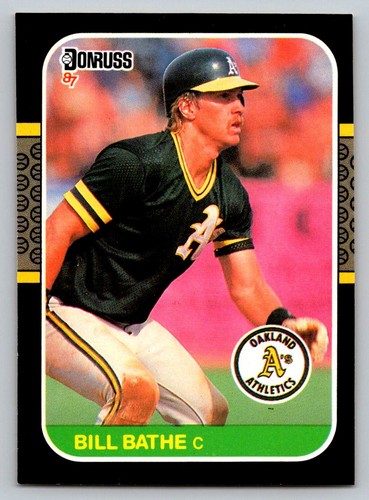 1987 Donruss #281 Bill Bathe Rookie Card Oakland Athletics | eBay