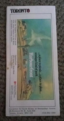 Metropolitan Toronto Guide Map Circa 1970 | eBay