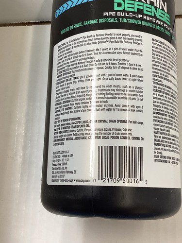 Zep Drain Defense Powder Build-Up Remover 18 oz | eBay