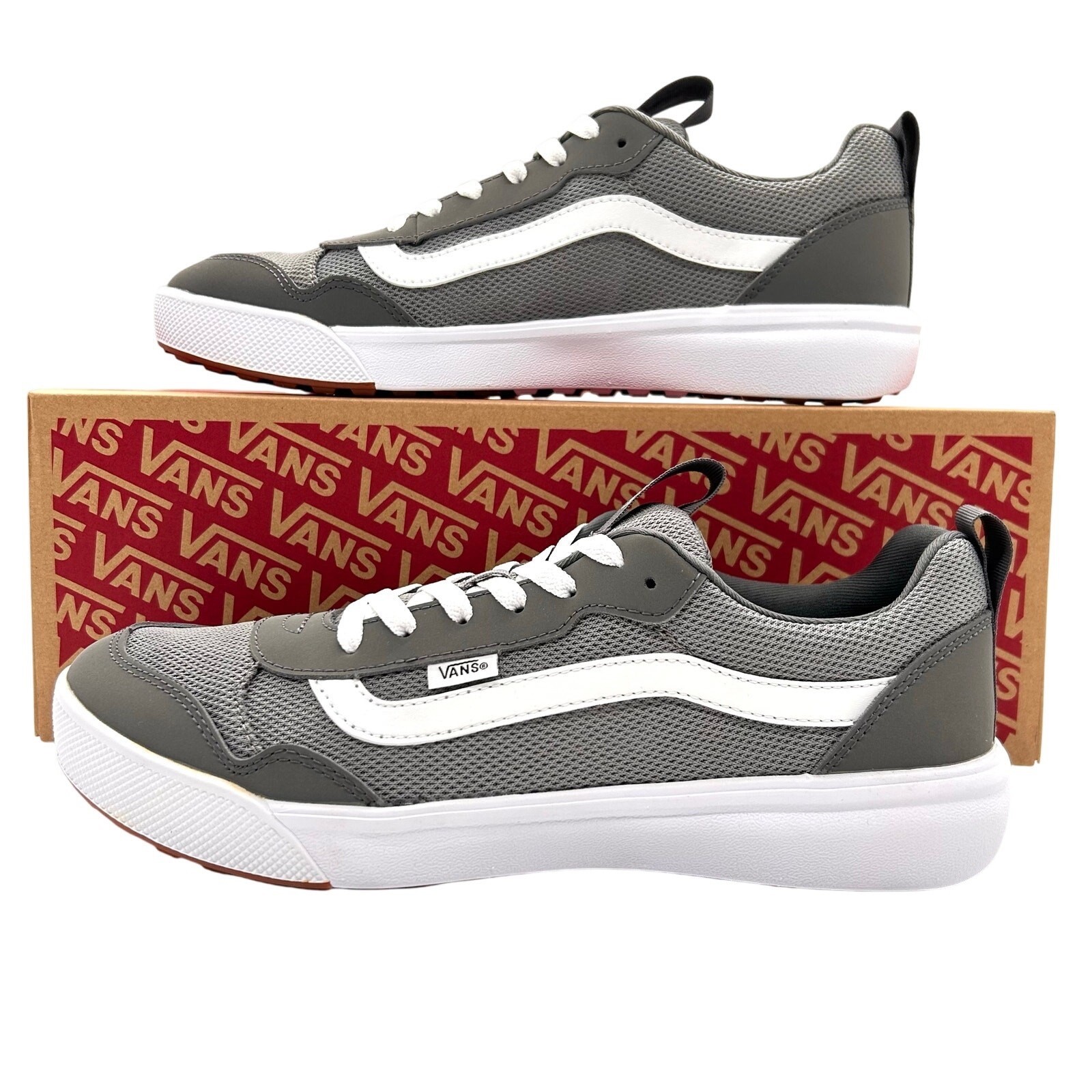 Vans Range Exp Shoes Men's 8.5 Mesh Frost Gray White Skateboarding ...