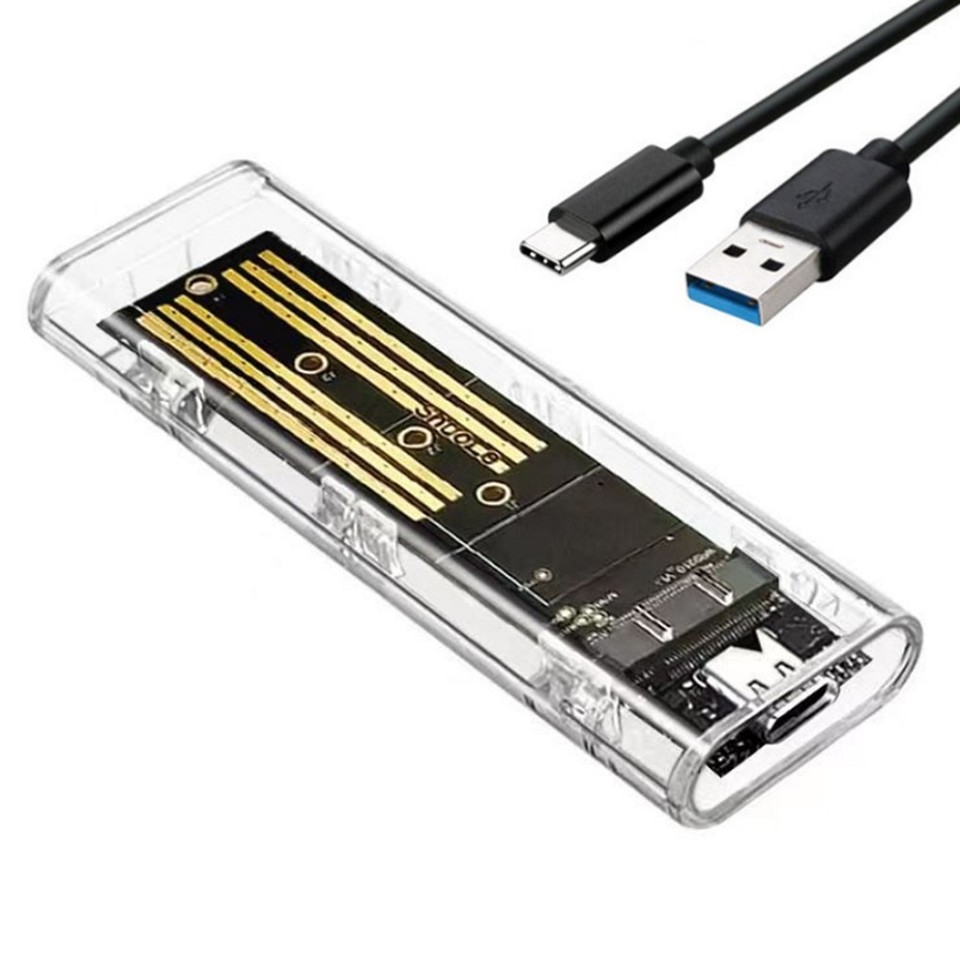 M2 SSD Case M.2 NVME SSD Enclosure Portable USB3.1 Type-C SSD ...