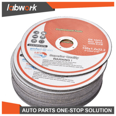 Labwork Cut off Wheels Metal & Stainless Steel Cutting Disc 25Pack 6"x ...