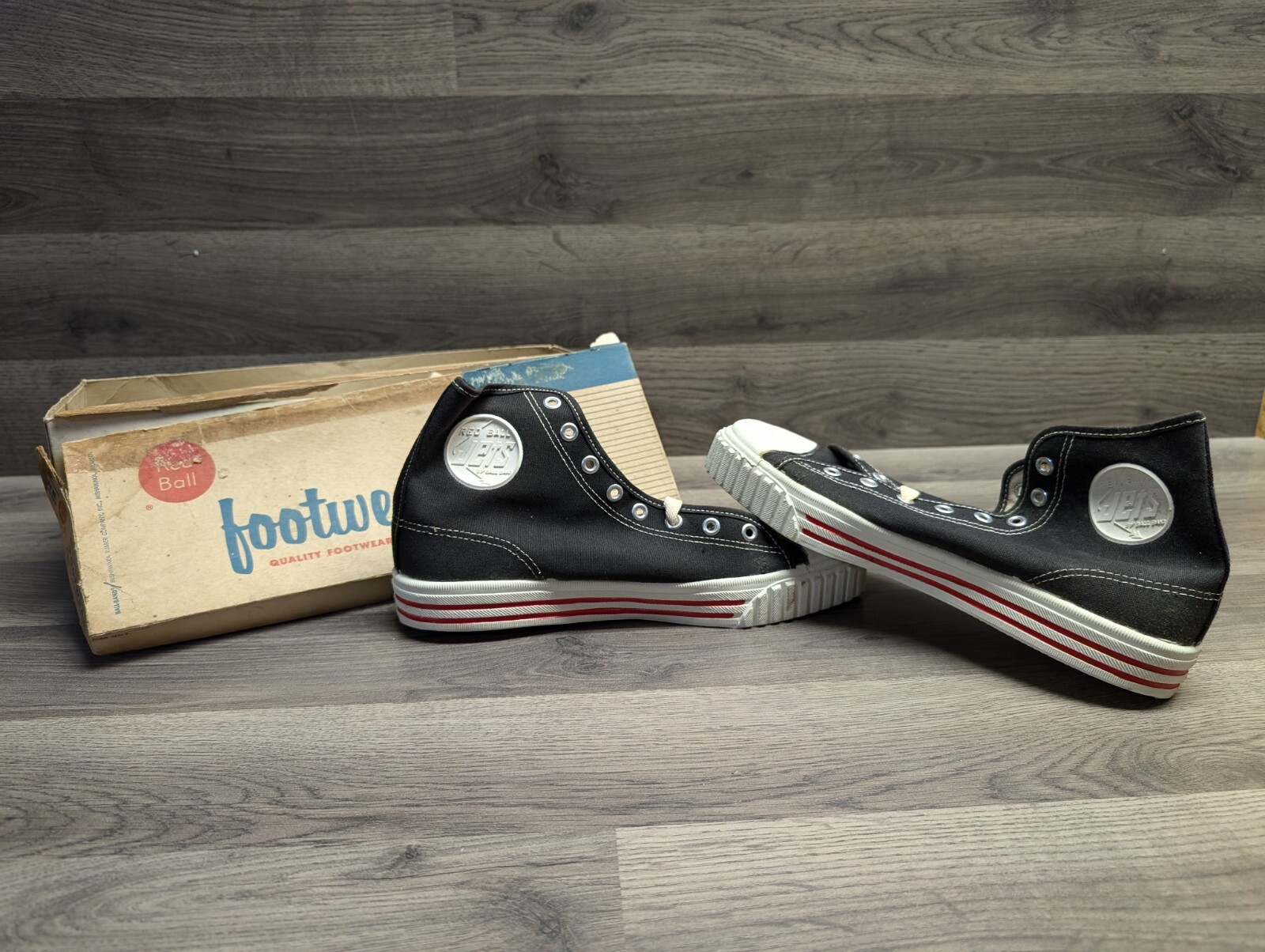 Vintage Red Ball Jets Tennis Shoes Sneaker w/box Size 8 | eBay