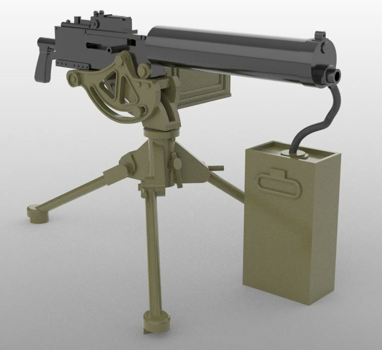 1/24 Scale Battleground M1917A1 Heavy Machine Gun | eBay