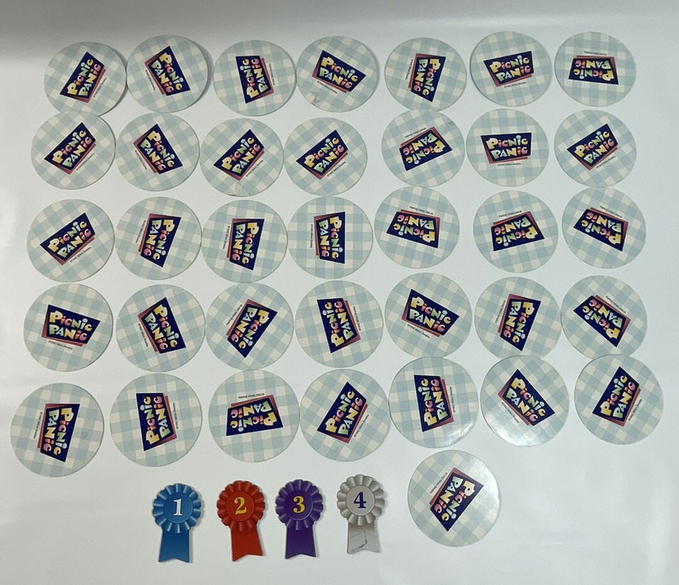 Picnic Panic 1992 Milton Bradley Board Game Replacement Tokens (36 ...
