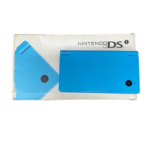 Nintendo DSi Light Blue Game Handheld Console W/ Box, Manuals WORKING ...