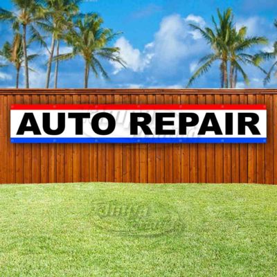 AUTO REPAIR Advertising Vinyl Banner Flag Sign LARGE HUGE XXL MECHANIC ...