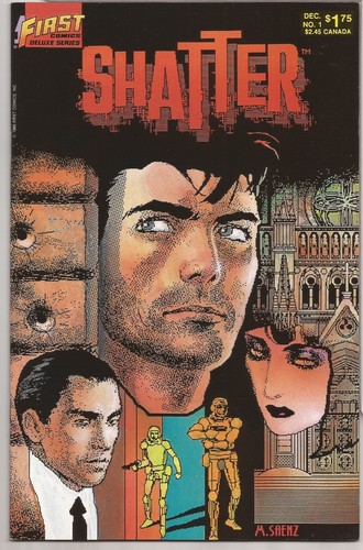 SHATTER #1 - 1FIRST COMICS - 1985 - MIKE SAENZ COVER | eBay