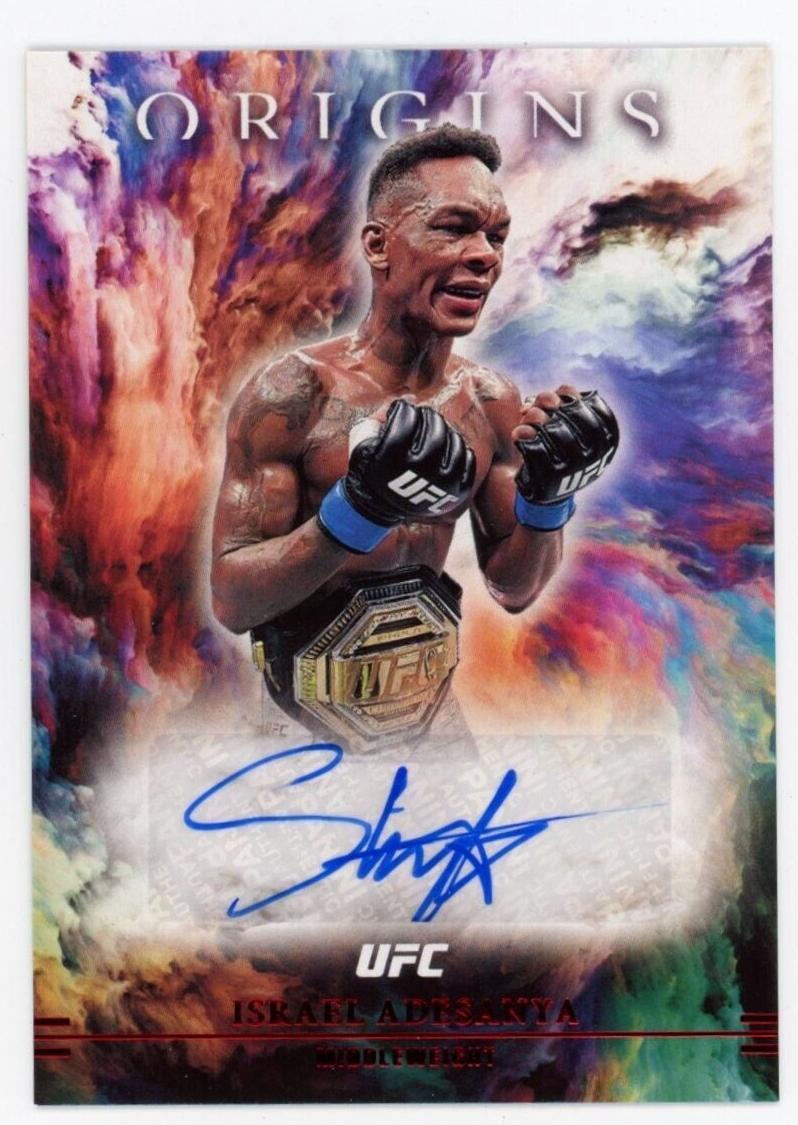 2021 Panini Chronicles UFC - Origins Autographs Israel Adesanya #OA-8 ...