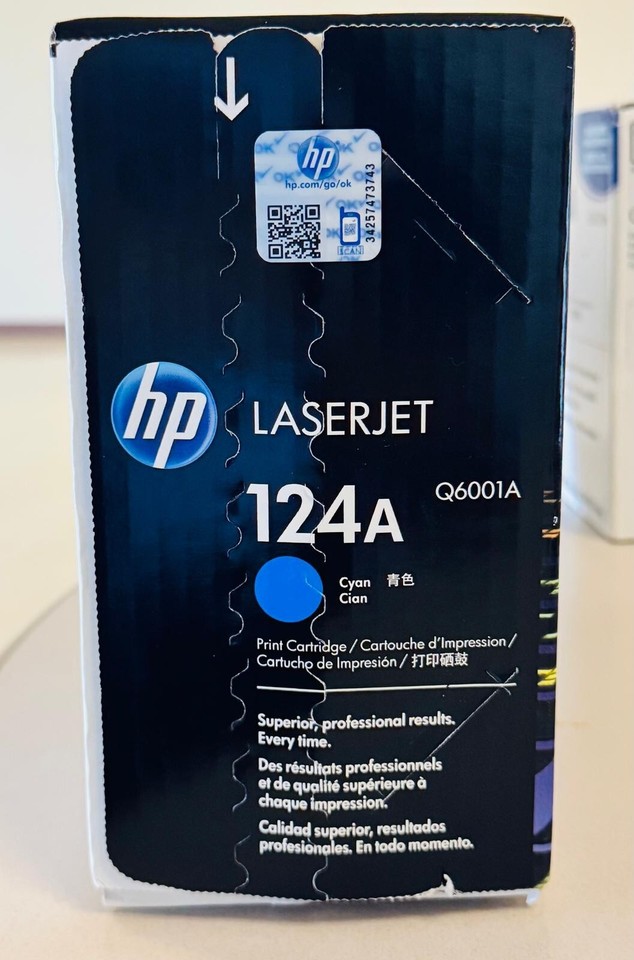 HP LaserJet 124A Cyan Q6001A Printer Toner Cartridge. BRAND NEW! | eBay