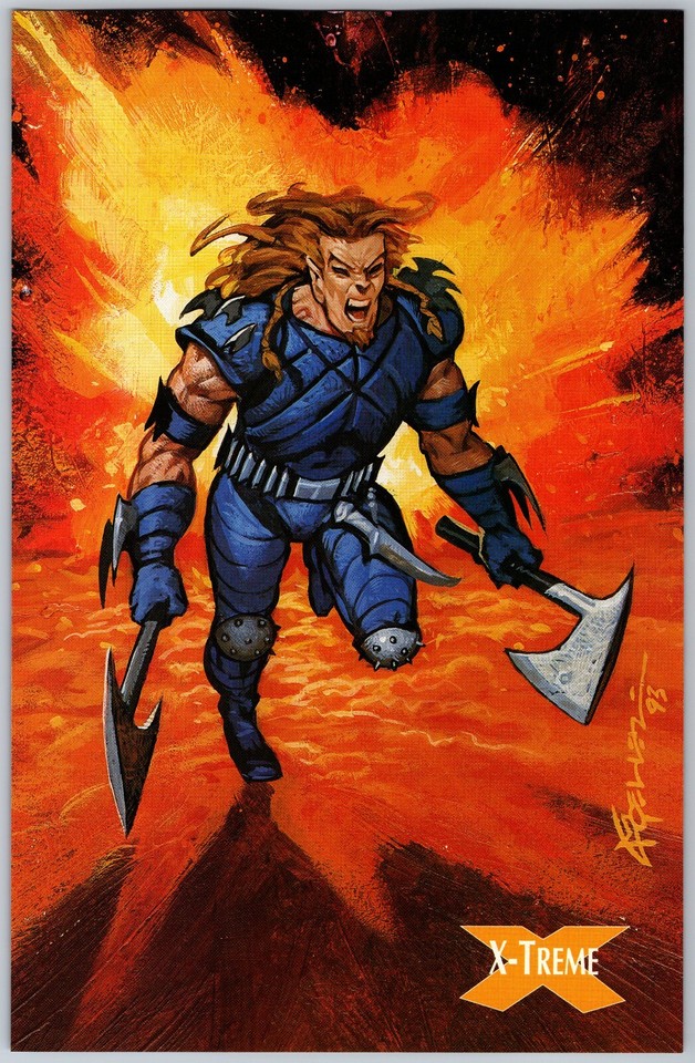 Iceman X-Treme Comic Poster Fleer Ultra X-Men Art PROMO Original Pin-Up ...