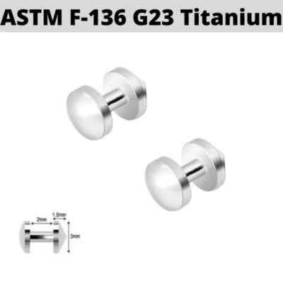 16G IMPLANT GRADE TITANIUM SKIN DIVER SPIKE DERMAL ANCHOR SURFACE BODY ...