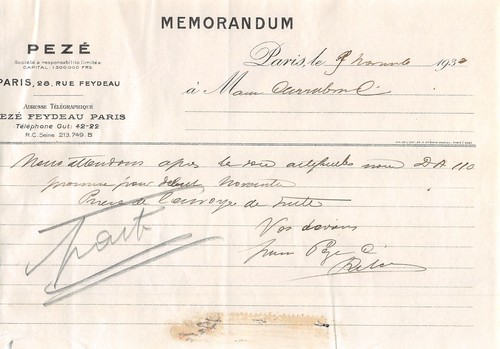 14-1589 1930 PEZE A PARIS - M. CARRABIN | eBay