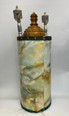 Torah case used Sefer Torah scroll case cover Israeli wood Gift Judaica ...