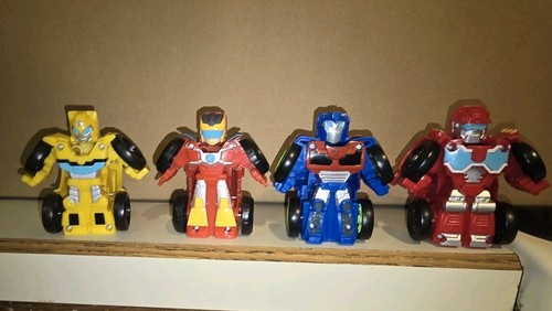 Set of 4 Transformers Rescue Bots Academy Mini Bot Racers | eBay
