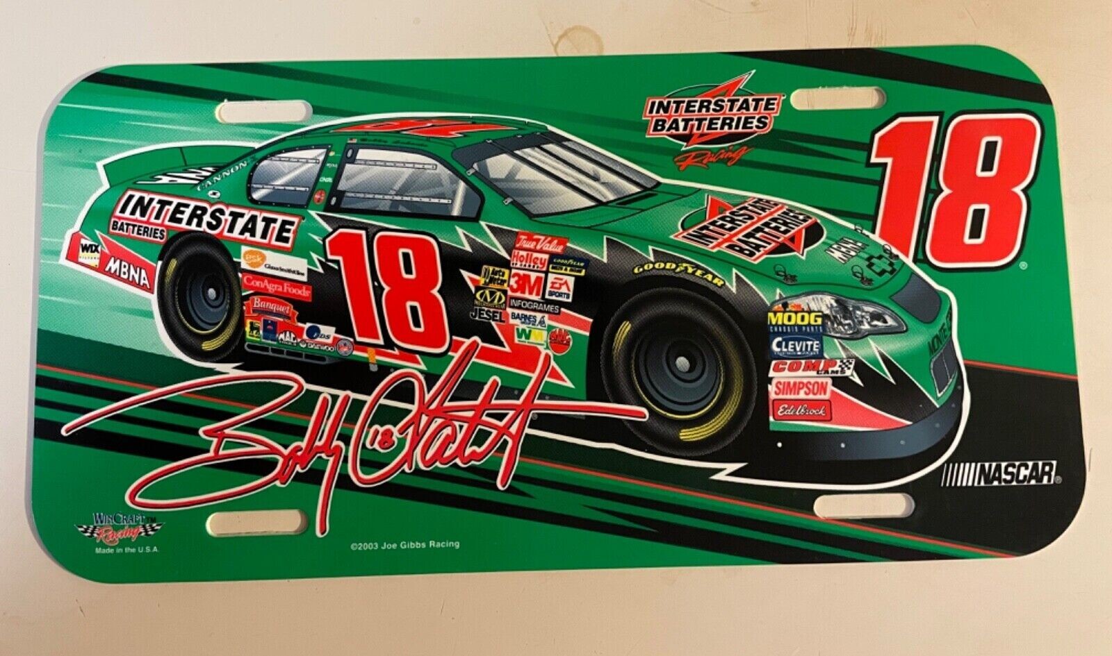 2003 NASCAR BOBBY LABONTE INTERSTATE BATTERIES CAR # 18 Joe Gibbs ...